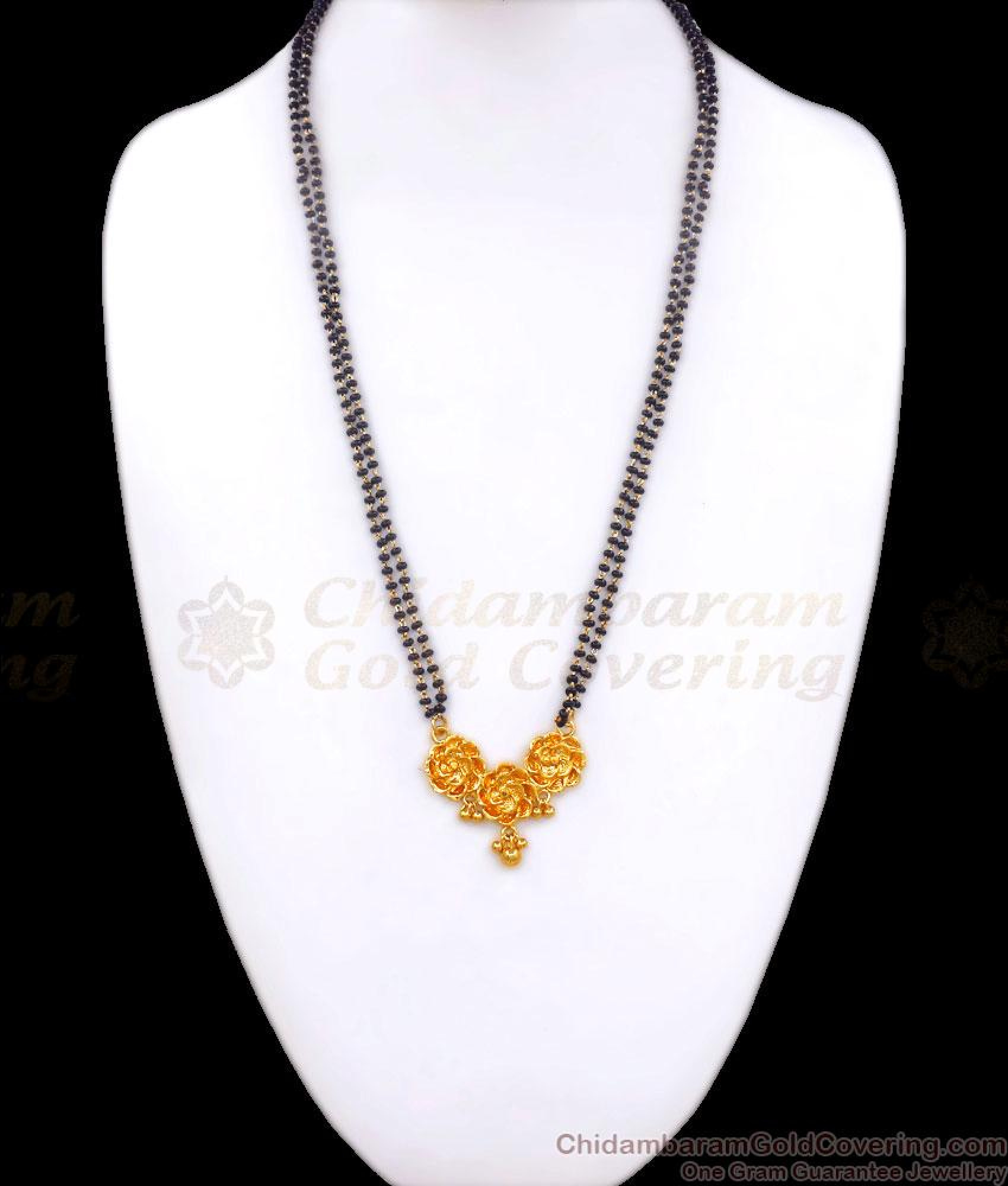 Traditional Gold Plated Mangalsutra Floral Dollar Chain Daily Wear ...