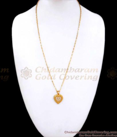 Sparkling Semi Precious Multi Stone Dollar Gold Chain BGDR804