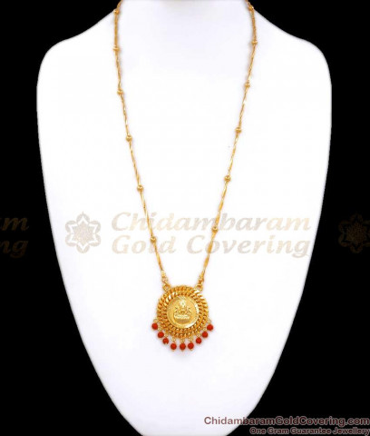 Unique Handmade Multi Stone Gold Plated Dollar Chain For Ladies Daily ...
