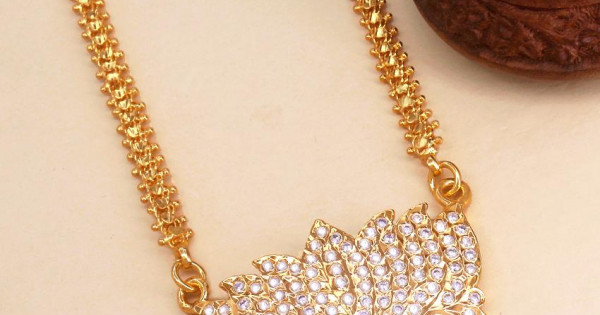 Pure Lotus Impon Dollar Chain Full White Stone Designs BGDR1138