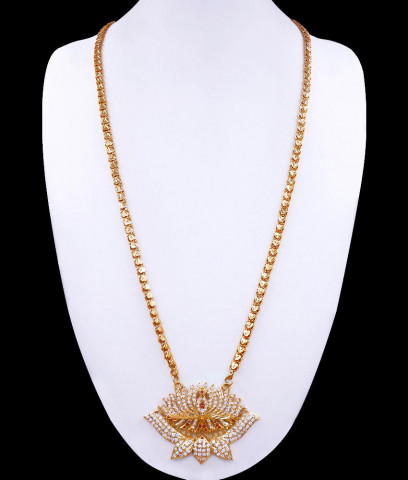 Om With Vel Murugan Impon Gold Pendant Design First Quality Dollar ...