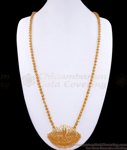 Plain Dollar Gold Plated Chain Daily Wear Design BGDR1142