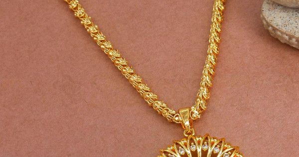 Latest Stone Pendant Beautiful Dollar Chain Imitation Jewellry BGDR1159