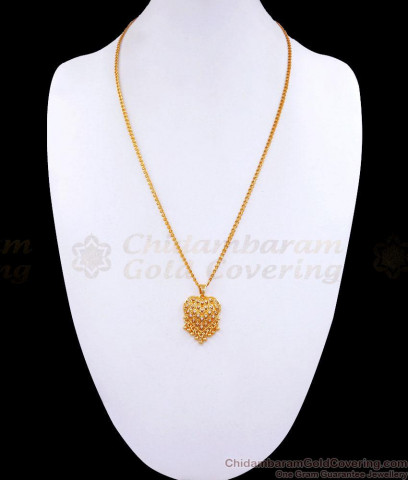 Unique Handmade Multi Stone Gold Plated Dollar Chain For Ladies Daily ...