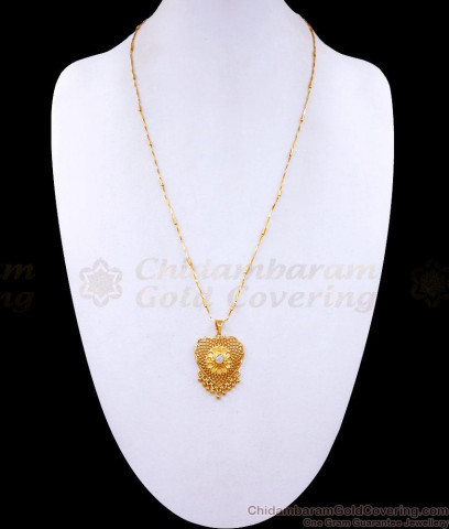 Unique Handmade Multi Stone Gold Plated Dollar Chain For Ladies Daily ...