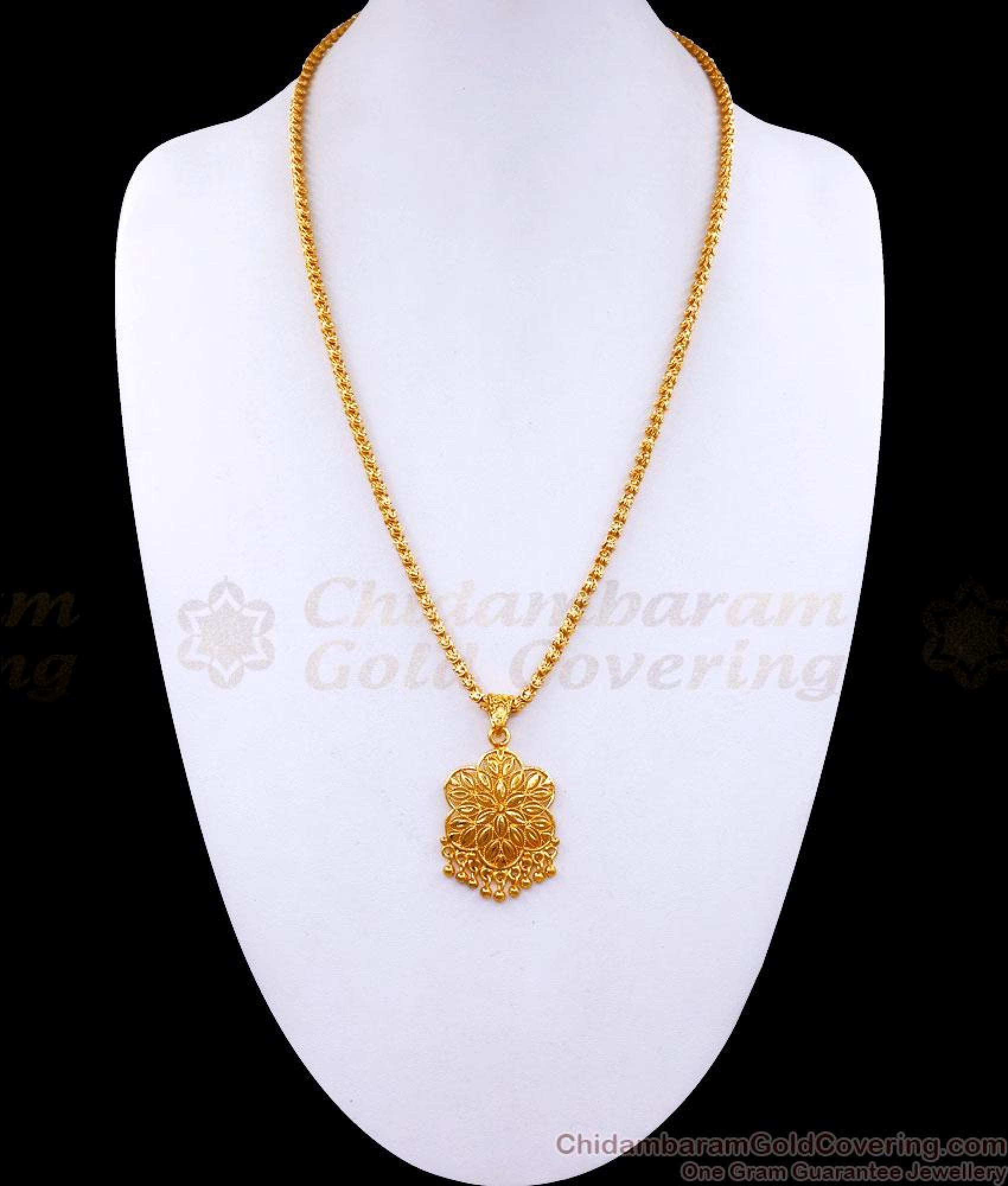 Beautiful Big Gold Dollar With Jasmine Chain BGDR1173
