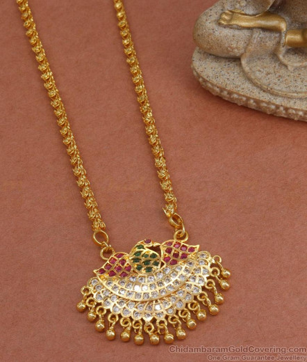 Om With Vel Murugan Impon Gold Pendant Design First Quality Dollar ...