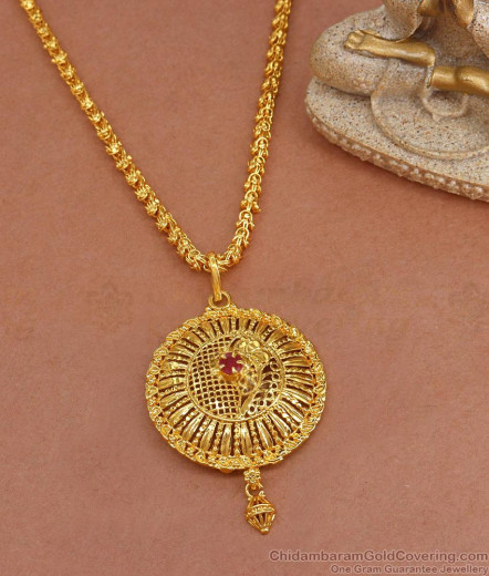 Unique Handmade Multi Stone Gold Plated Dollar Chain For Ladies Daily ...