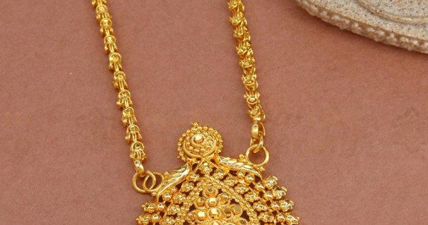 Kerala Model Gold Plated Dollar Chain Without Stone BGDR1193