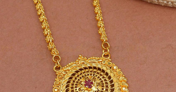 Traditional One Gram Gold Dollar With 24 Inch Chain BGDR1196