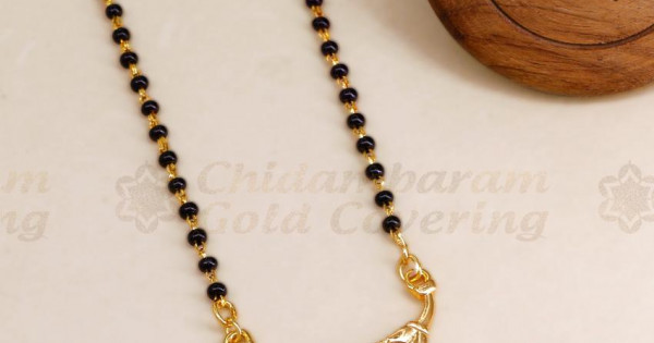 Modern Single Line Gold Mangalsutra Chain For Women BGDR1216