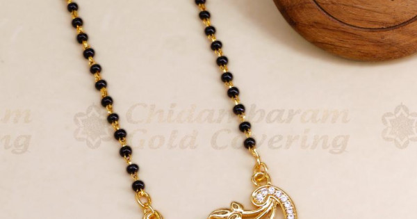 Beautiful White Stone Peacock Pendant Black Beads Karimani Sara Design ...
