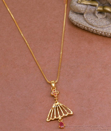 Daily Use One Gram Gold Dollar Chain Design For Ladies BGDR1158