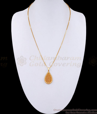 Daily Use One Gram Gold Dollar Chain Design For Ladies BGDR1158