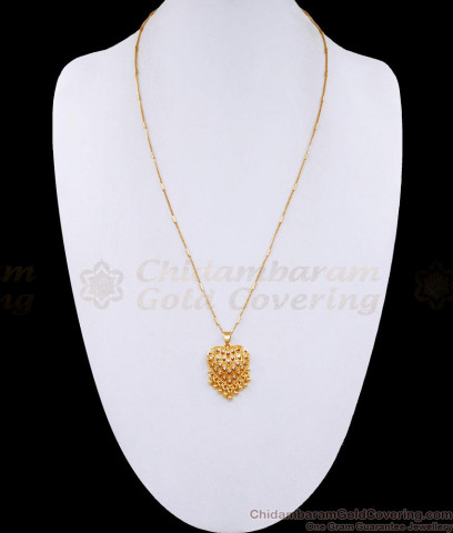 Unique Handmade Multi Stone Gold Plated Dollar Chain For Ladies Daily ...