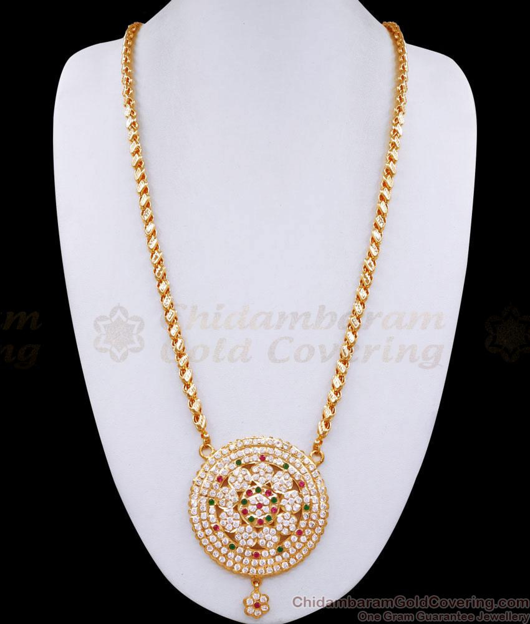 30 Inch Long Very Big Impon Dollar Chain Floral Design Wedding ...