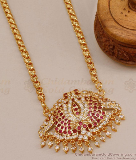 Om With Vel Murugan Impon Gold Pendant Design First Quality Dollar ...