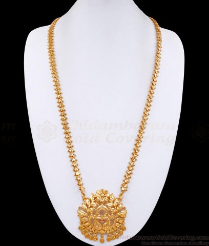 Unique Handmade Multi Stone Gold Plated Dollar Chain For Ladies Daily ...
