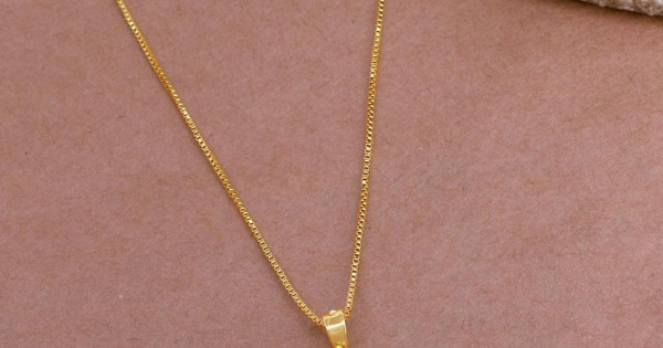 Attractive Mango Design Diamond Pendant Chain For Office Wear BGDR1321
