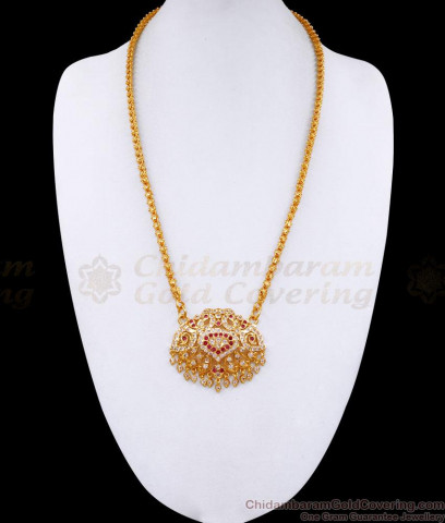 Om With Vel Murugan Impon Gold Pendant Design First Quality Dollar ...