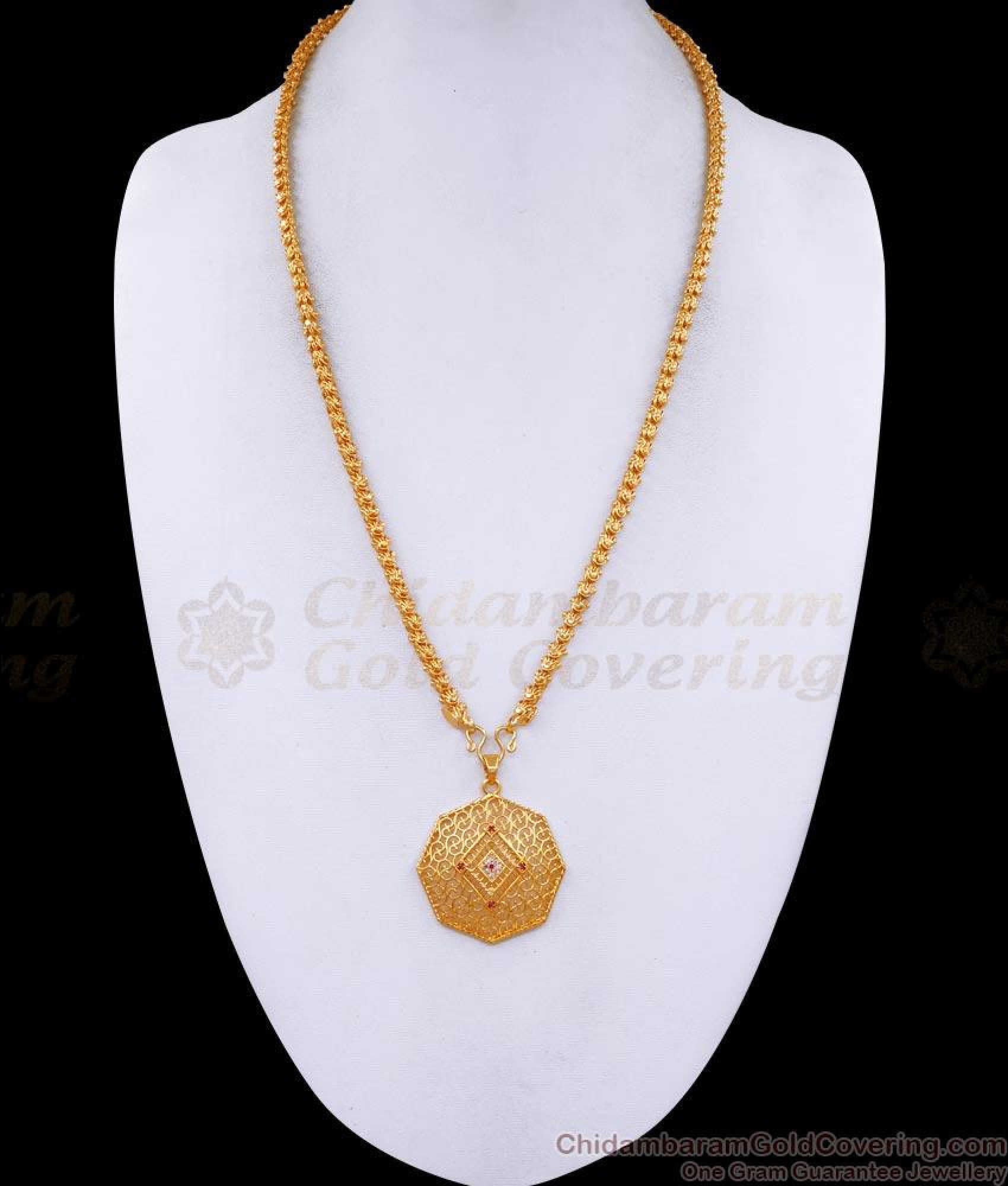 New Model Geometric Shaped Cz Stone Dollar Chain With Price BGDR1398