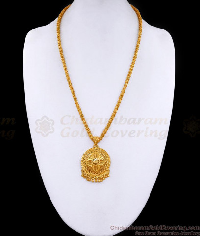 Grand Lakshmi Dollar 1 Gram Gold Chain Plain Design BGDR1161