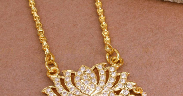 30 Inch Long 5 Metal Lotus Dollar Gold Plated Wheat Chain Shop Online ...