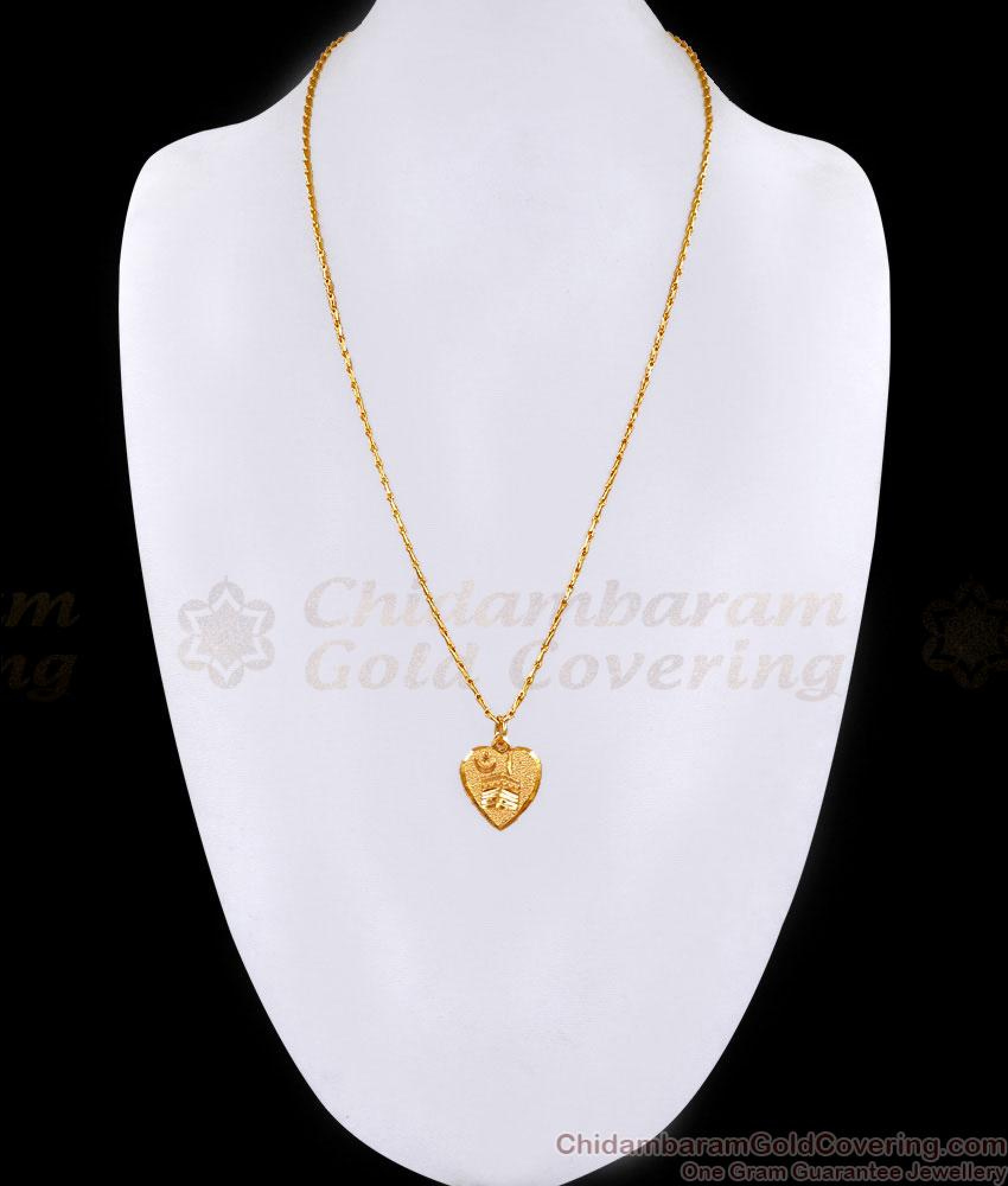 Latest Kaaba Mecca Gold Dollar Chain Designs Shop Online BGDR1493