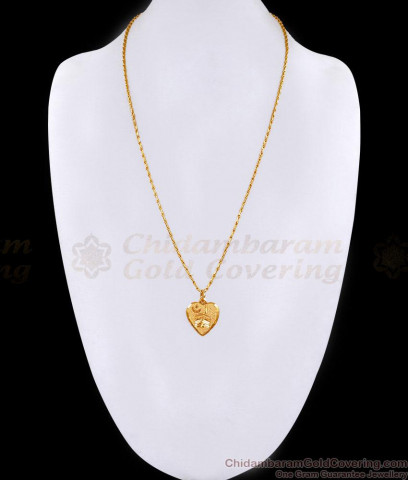 Grand Lakshmi Dollar 1 Gram Gold Chain Plain Design BGDR1161