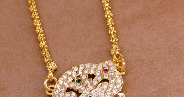 Pure Five Metal Impon Om Vel Dollar With Jasmine Chain Online BGDR1497