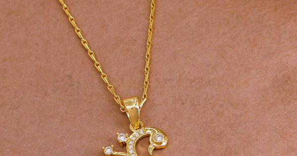 Beautiful American Diamond Peacock Dollar With Wheat Chain BGDR1527