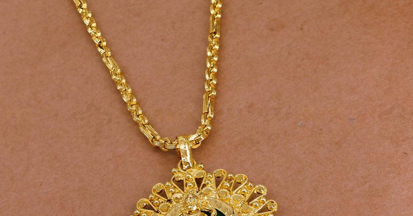 Buy 1 Gram Gold Lakshmi Dollar Chain Design At Affordable Price Online ...