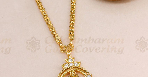 High Quality Impon Lakshmi Dollar White Stone Design With Chain BGDR1658
