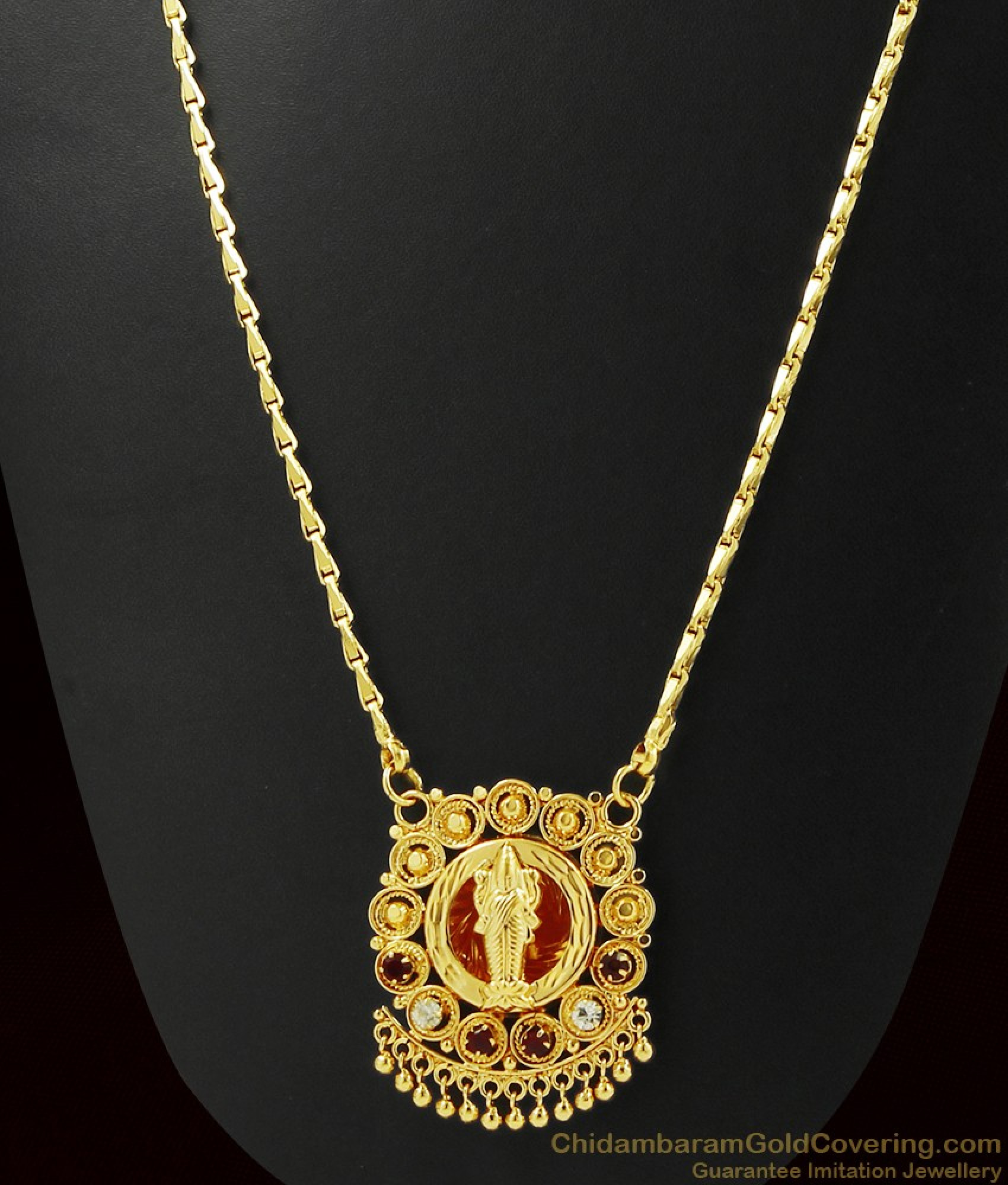 Daily Wear Simple Lakshmi Stone Dollar Low Price