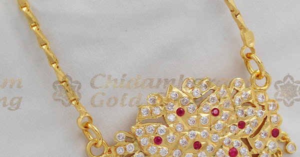 Gold Design Traditional Impon Dollar Chain For Women BGDR318