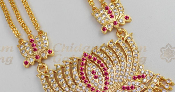 Original Impon Long Necklace / Haaram - ChidambaramGoldCovering