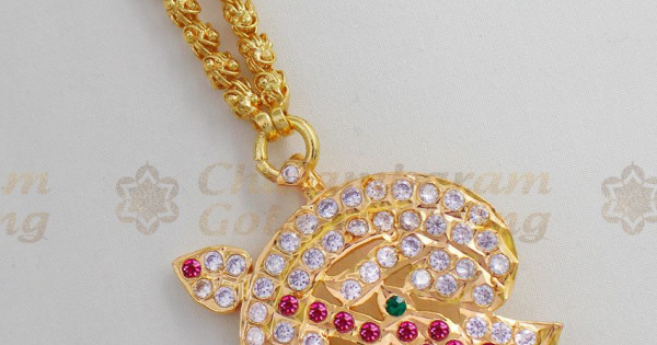 Om With Vel Murugan Impon Gold Pendant Design First Quality Dollar ...
