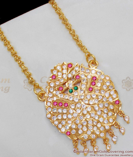 Om With Vel Murugan Impon Gold Pendant Design First Quality Dollar ...