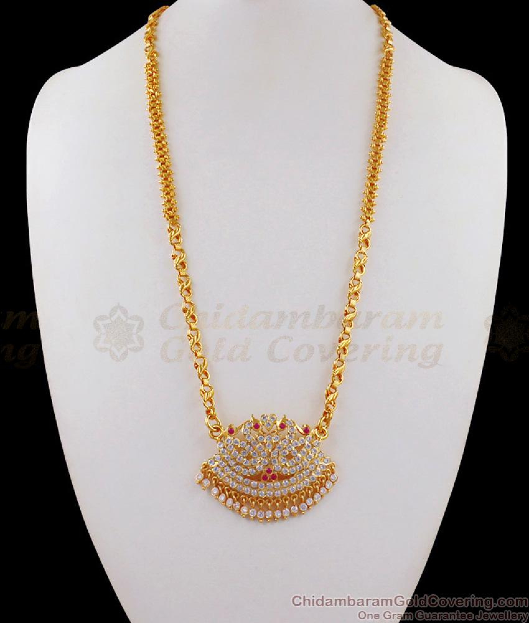 Buy Online Traditional Swan Impon Dollar Design AD Pink Color Stone ...