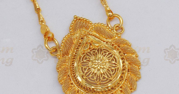 Daily Wear One Gram Gold Dollar Chain For Ladies Buy Online Shopping ...