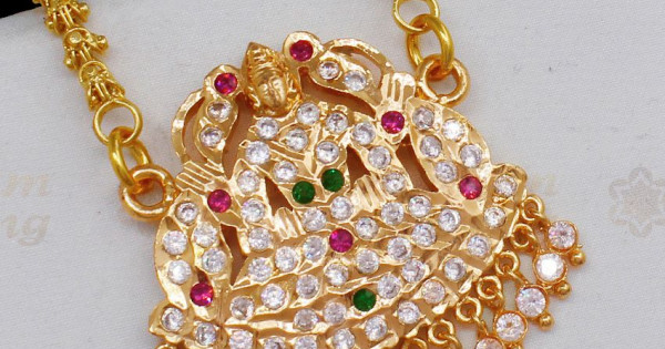 Buy Original Impon Traditional Lakshmi Dollar Chain Gold Daily Use ...