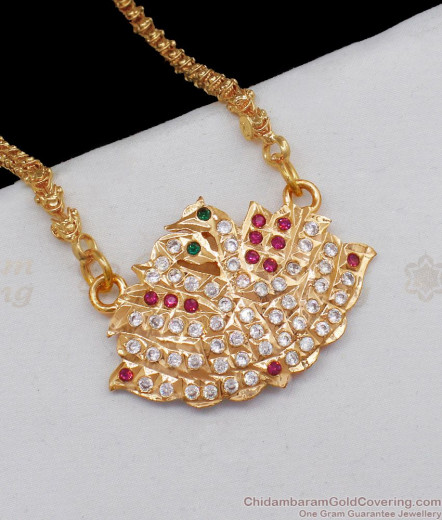 Om With Vel Murugan Impon Gold Pendant Design First Quality Dollar ...