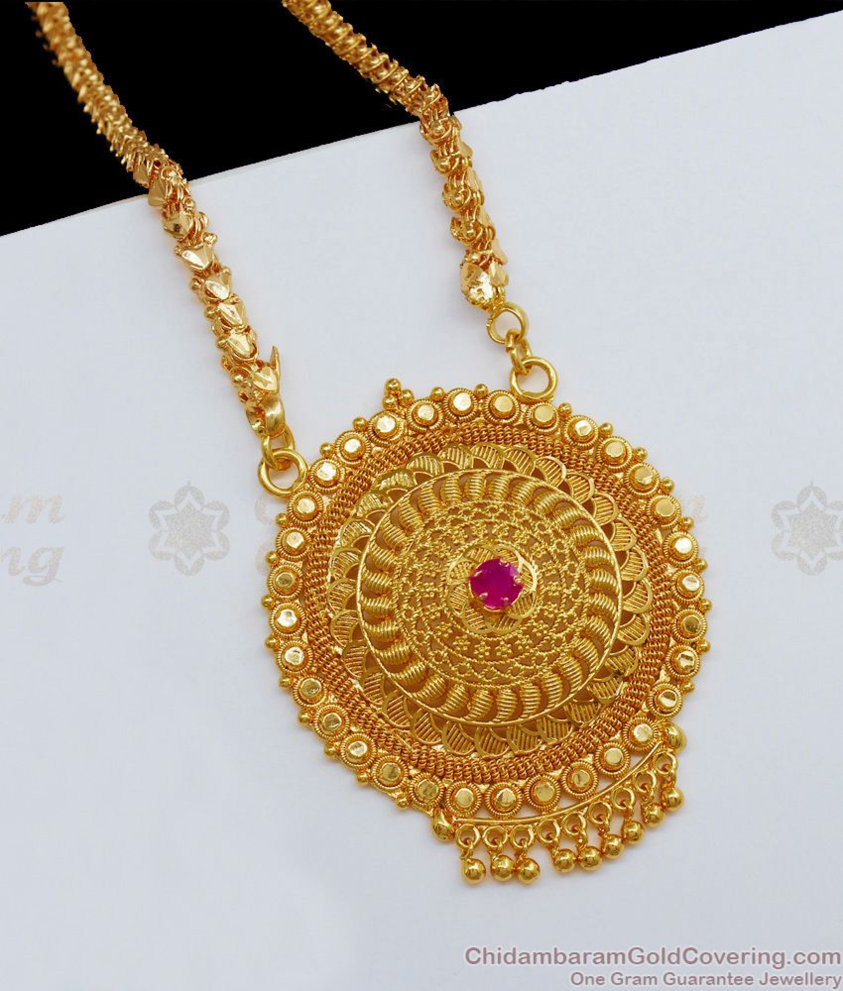 Buy Imitation Gold Dollar Chain For Ladies Bridal Wear BGDR652