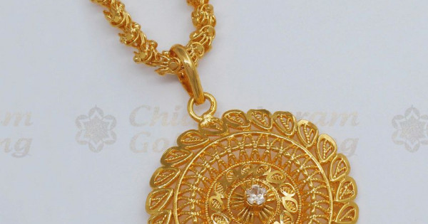 Buy Online One Gram Gold Dollar Chain For Ladies Daily Wear BGDR657