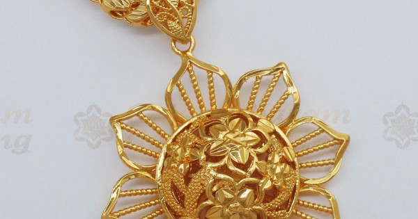 Fast Moving Gold Dollar Chain Flower Design South Indian Jewelry BGDR662