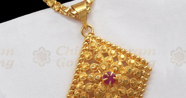 Elegant One Gram Gold Dollar Chain For Ladies BGDR753