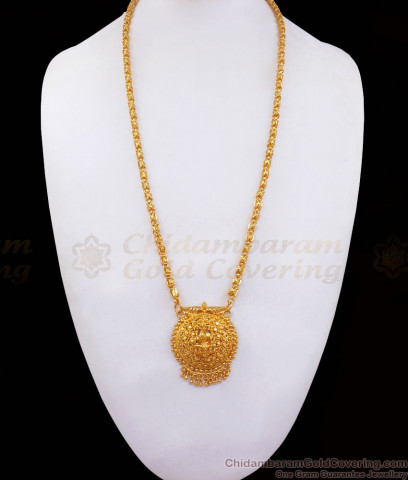 One Gram Gold Dollar Chain Multi Stone Visiri Design BGDR874