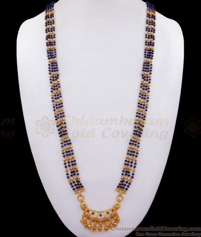 Premium Gold Mangalsutra Design Long Thali Chain With Enamel Design For ...