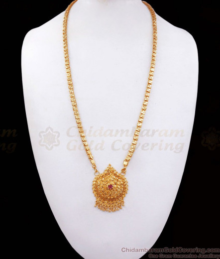 Bridal Gold Plated Dollar Chain Kerala Pattern Shop Online BGDR938