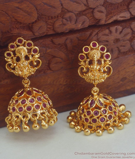 Grand Big Antique Jimiki Earrings Bridal Wear ER2718